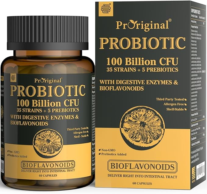 Probiotics with Prebiotics for Men and Women - 35 Strains Organic ...
