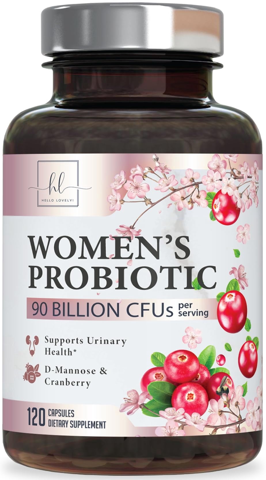 Probiotics for Women Pills with Cranberry - 16 Premium Strains for ...