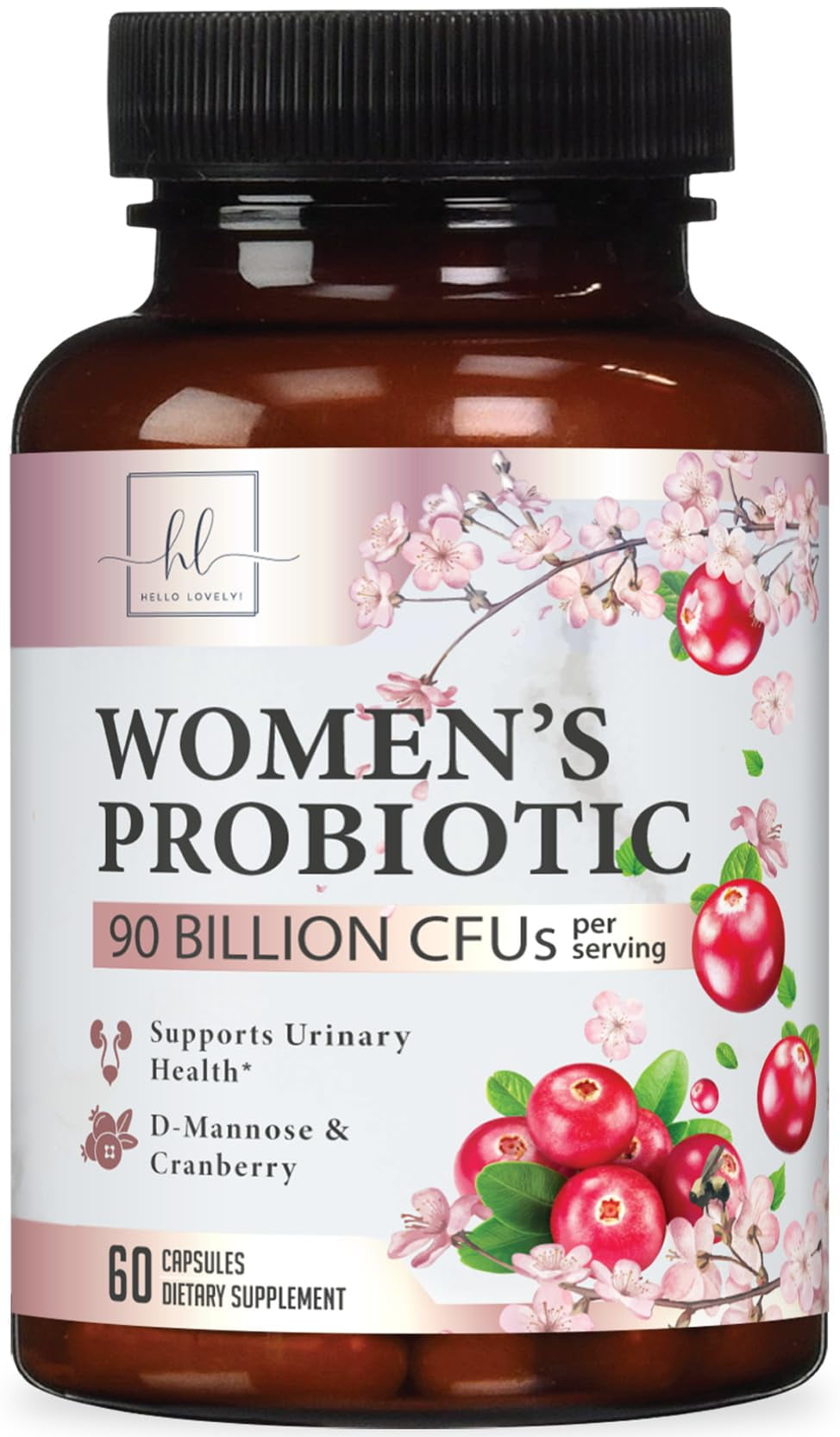 Probiotics for Women Supplement with Cranberry - 16 Premium Strains for ...