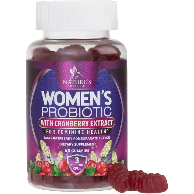 Probiotics for Women Gummy with Cranberry, 3 Billion CFU Guaranteed ...