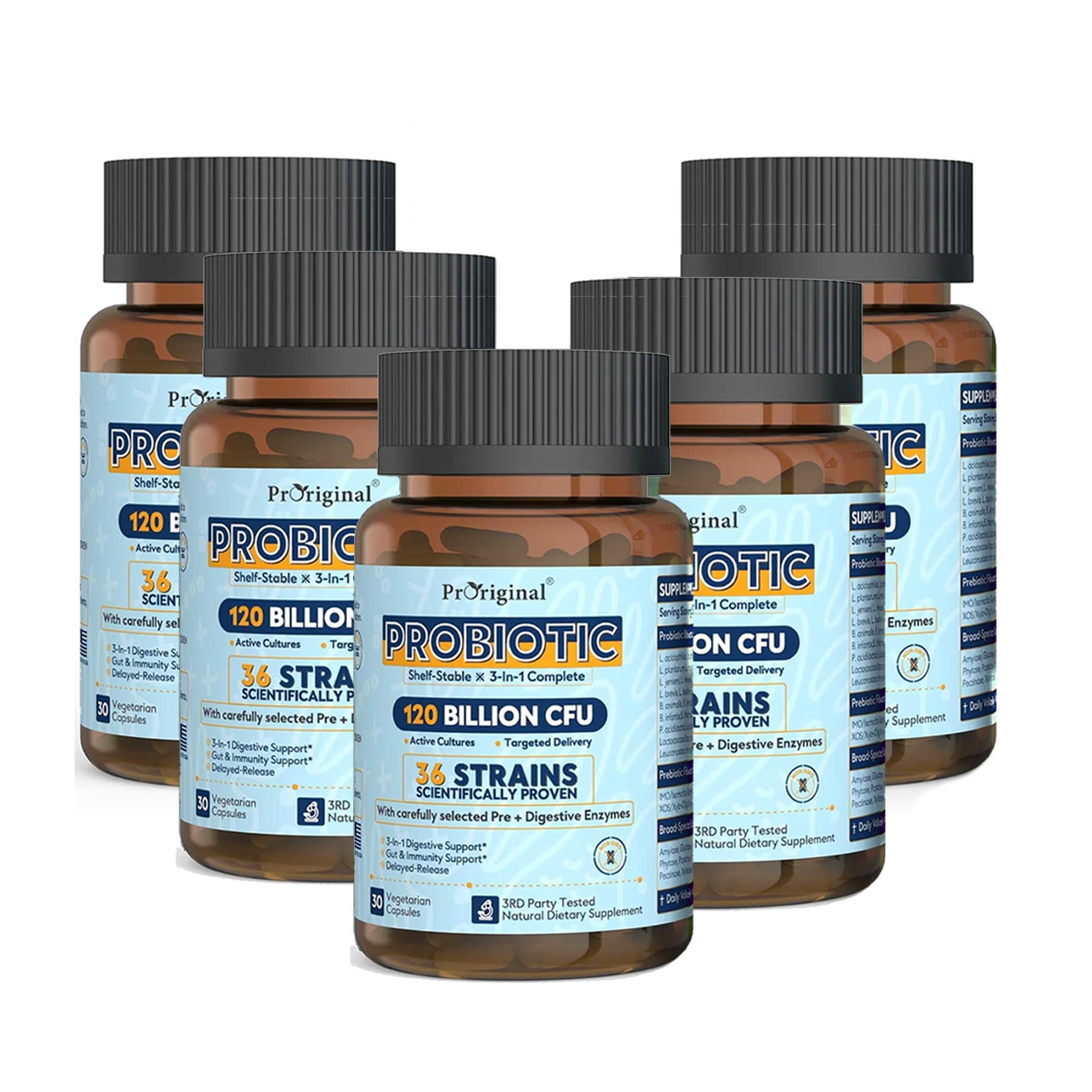 Probiotics for Women & Men 120 Billion CFU with 36 Probiotic Strains ...