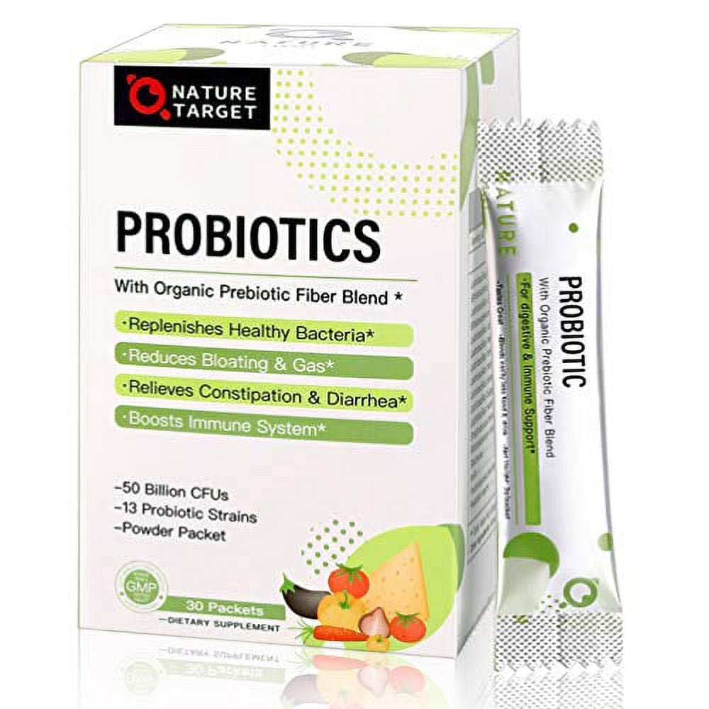 Probiotics Women-Men-Kids Probiotic Powder 50 Billion CFUs 13 Strains ...