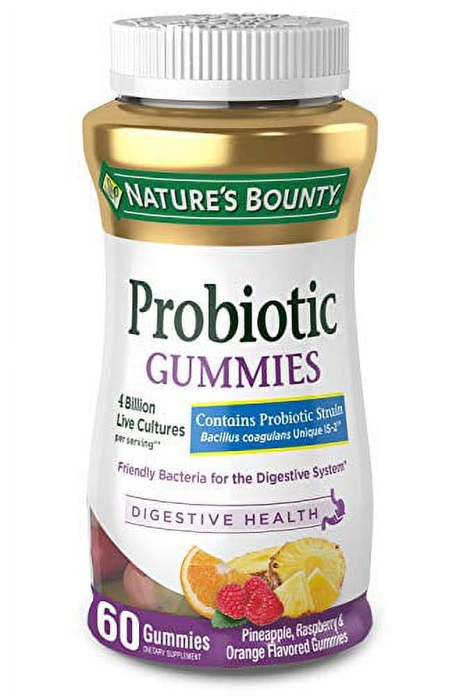 Nature's Bounty Probiotic Gummies, Immune Health and Digestive Balance ...