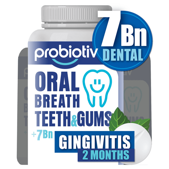 Probiotiv Chewable Oral Probiotics for Teeth and Gums, Bad Breath ...