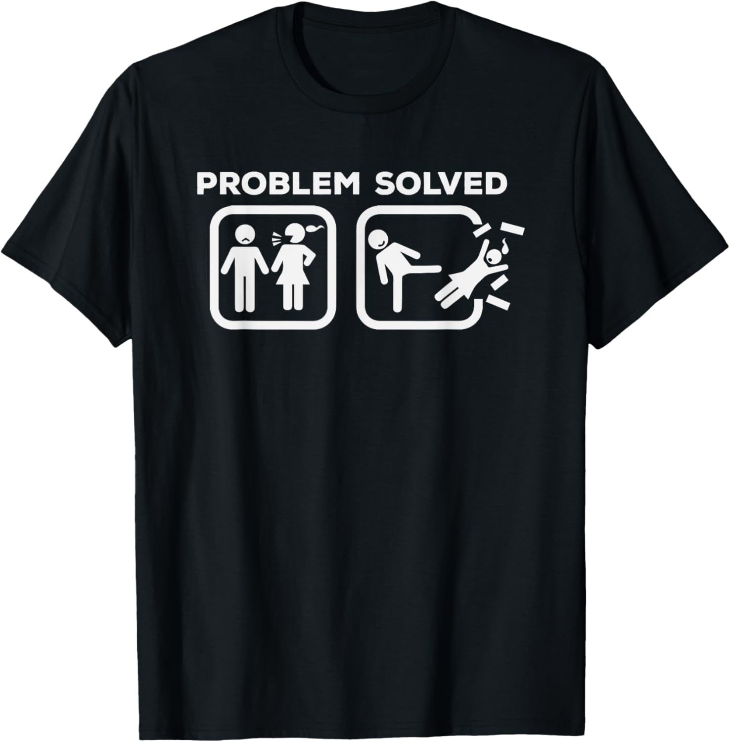 Problem Divorced Solved Funny Divorce Quote Wife Husband T-Shirt ...