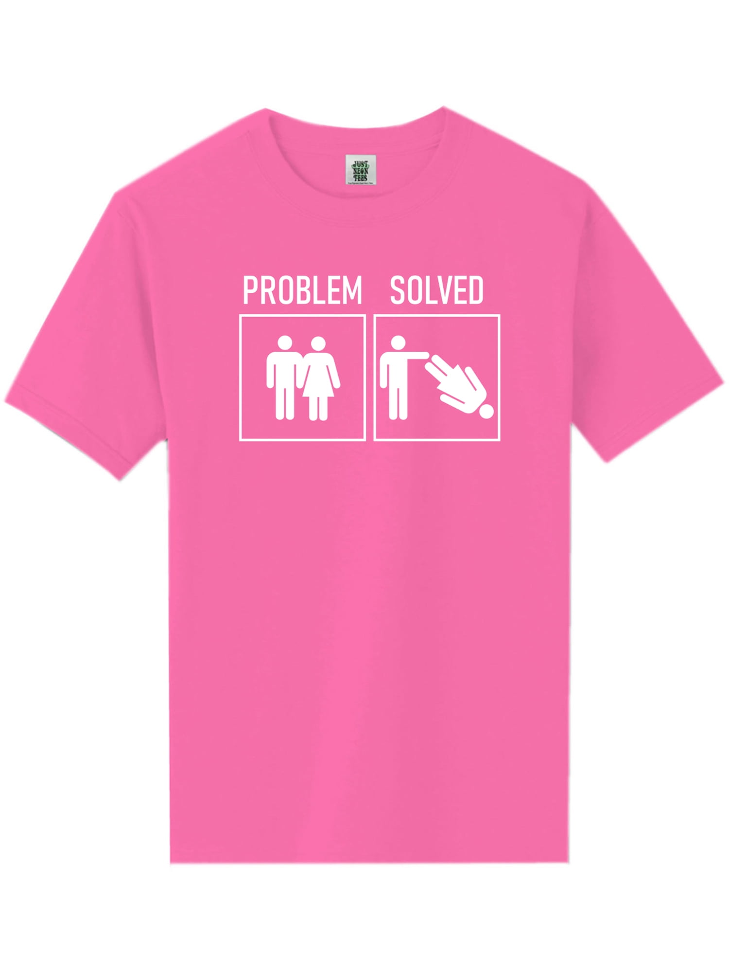 Problem Solved Short Sleeve Neon T-Shirt - Walmart.com Problem Solved Short Sleeve Neon T-Shirt - Walmart.com