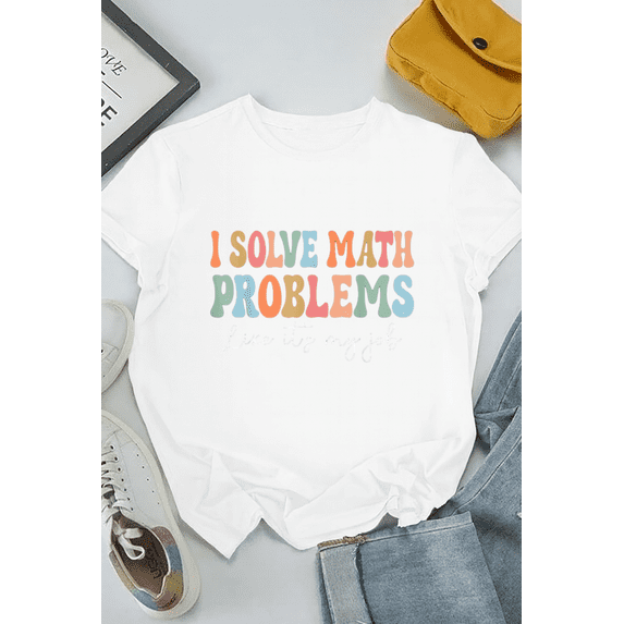 Problem Solver Funny Math Back To School Teacher Student Unisex T-Shirt ...
