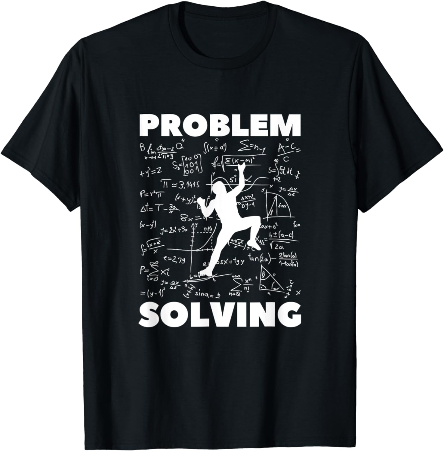 Problem-Solving-Climber Gift Rock-Climbing-Bouldering-Pun T-Shirt ...