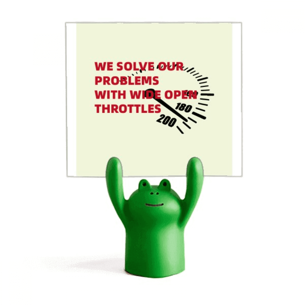 Problem Solving Throttle Panel Memo Holder Cartoon Animal Frog Stand ...