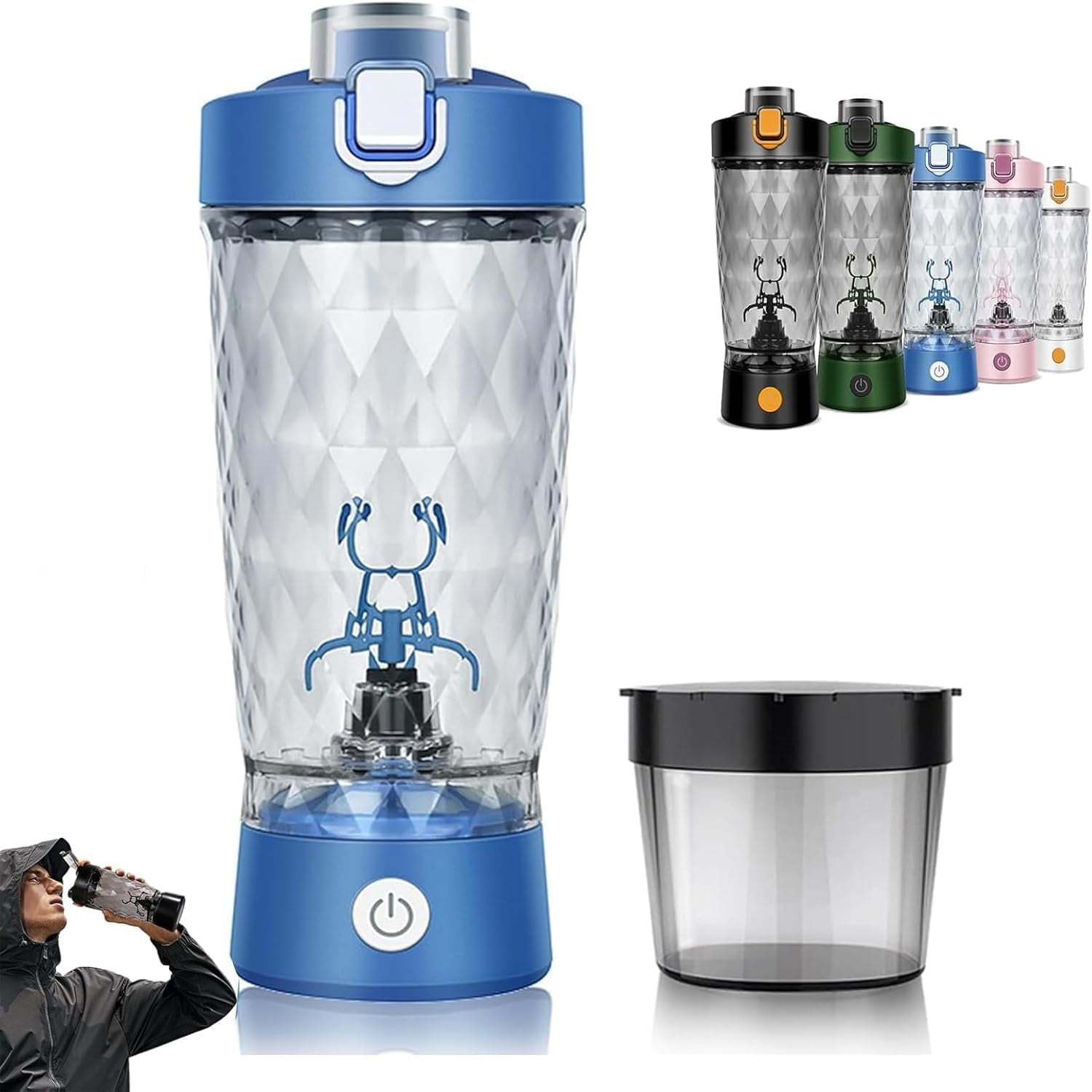 Problen One Touch Shaker – Smooth Protein Mix Anywhere, USB ...