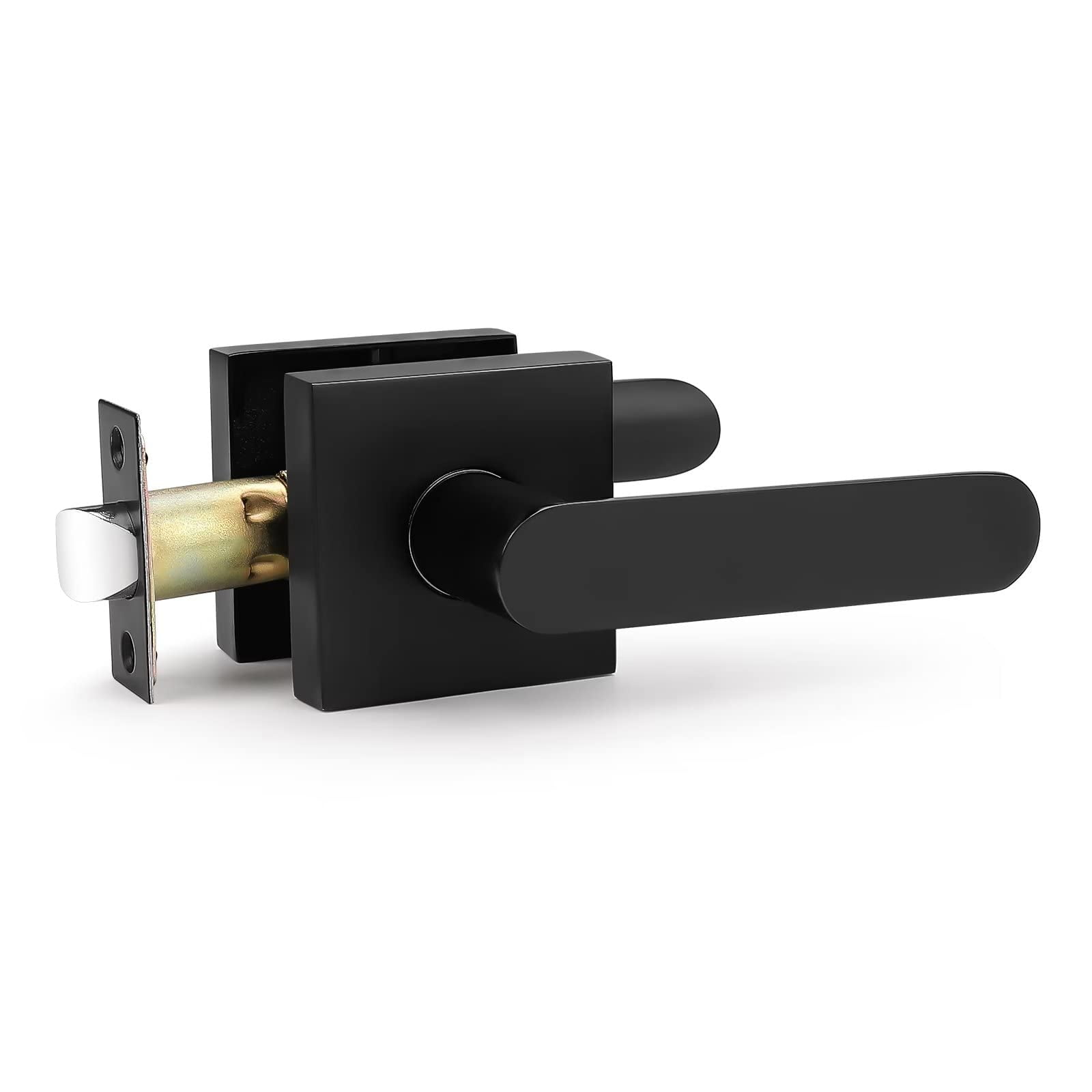 Knobelite 1 Pack Square Passage Lever Door Lever Door Lock Handle ...