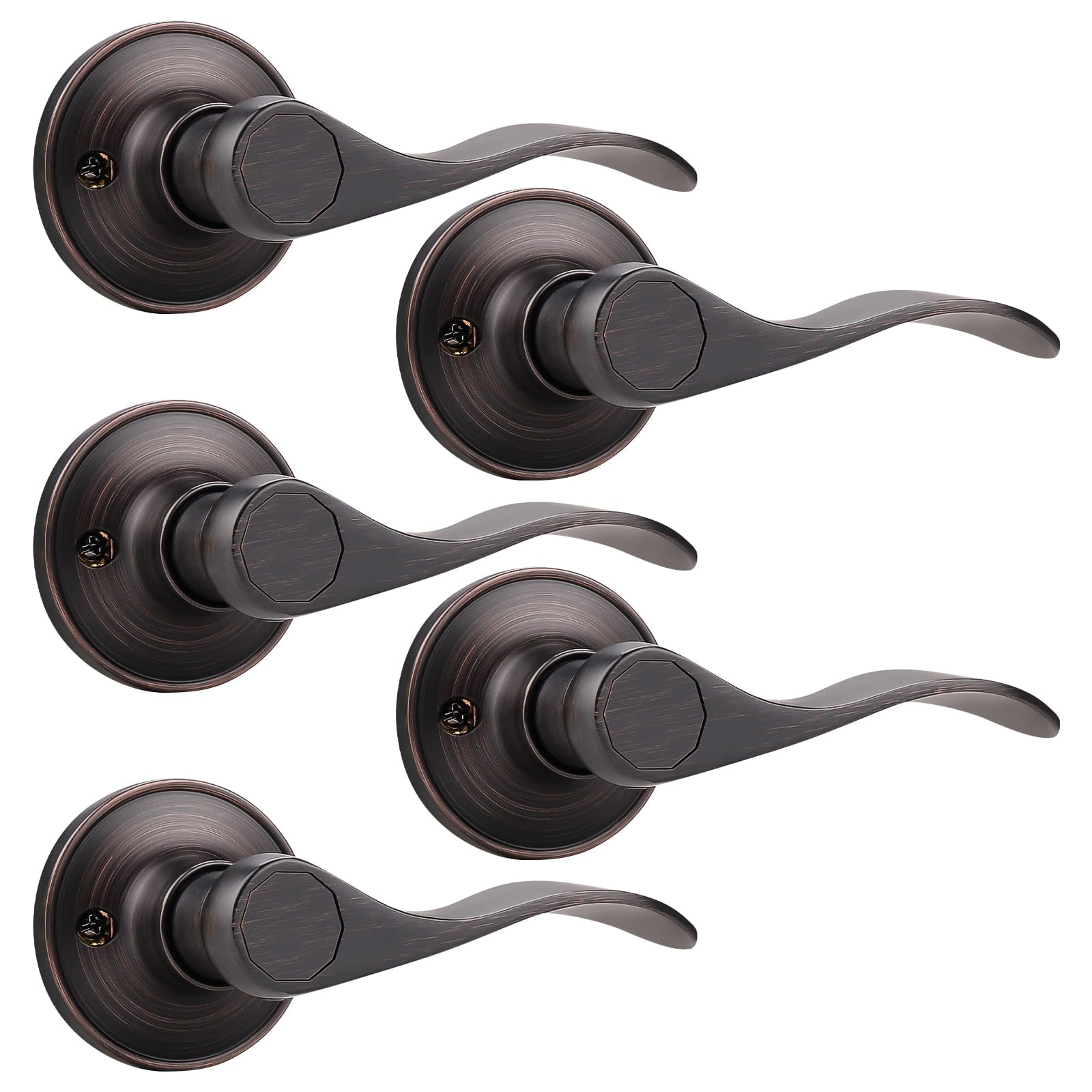 Probrico 5 Pack Dummy Door Lever,Wave Door Handle Right Hand - Dummy ...