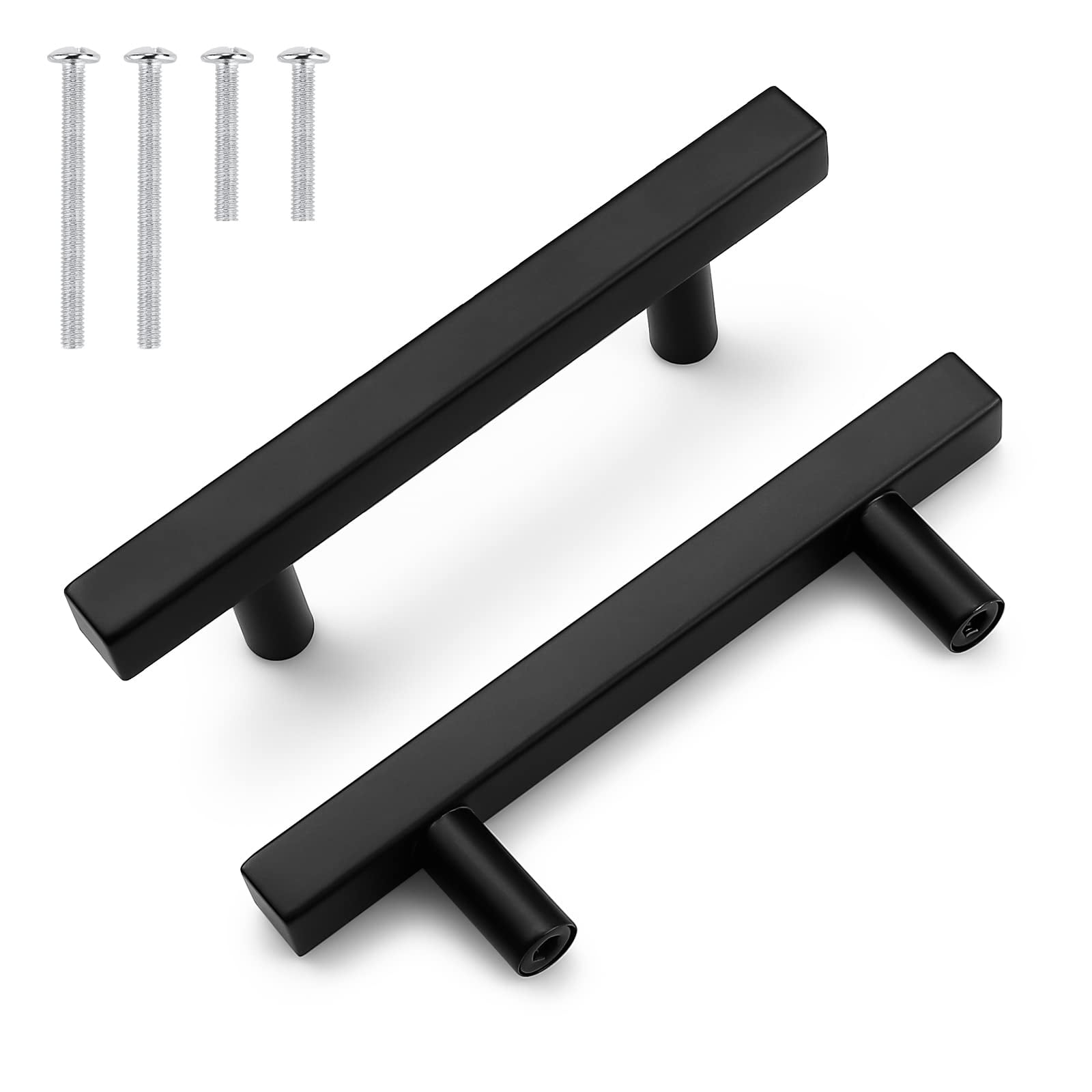 Probrico Cabinet Handles-Pack of 25 Black 3inch (76mm) Hole Centers ...