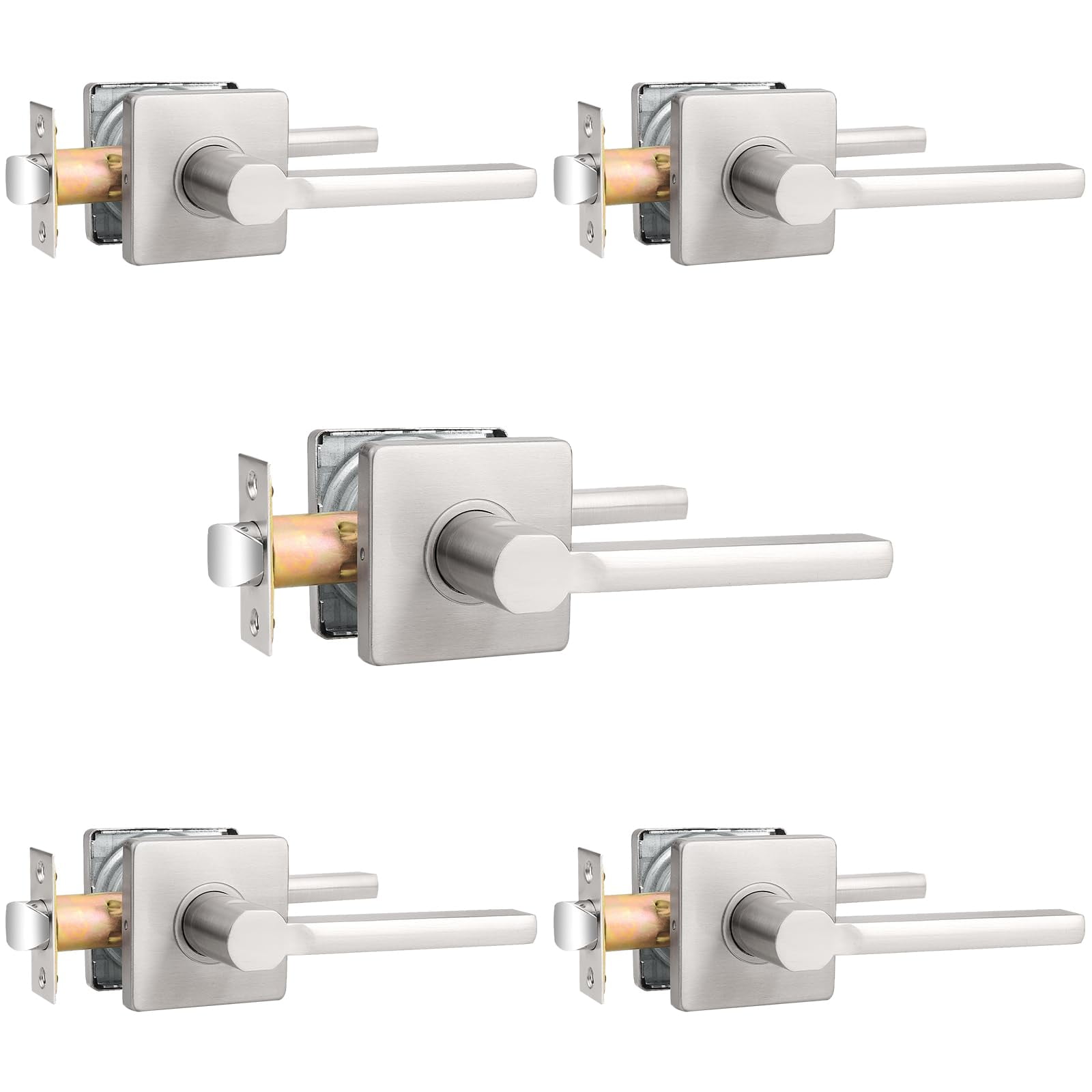 Probrico Square Passage Door Handle Door Handle Interior Heavy Duty ...