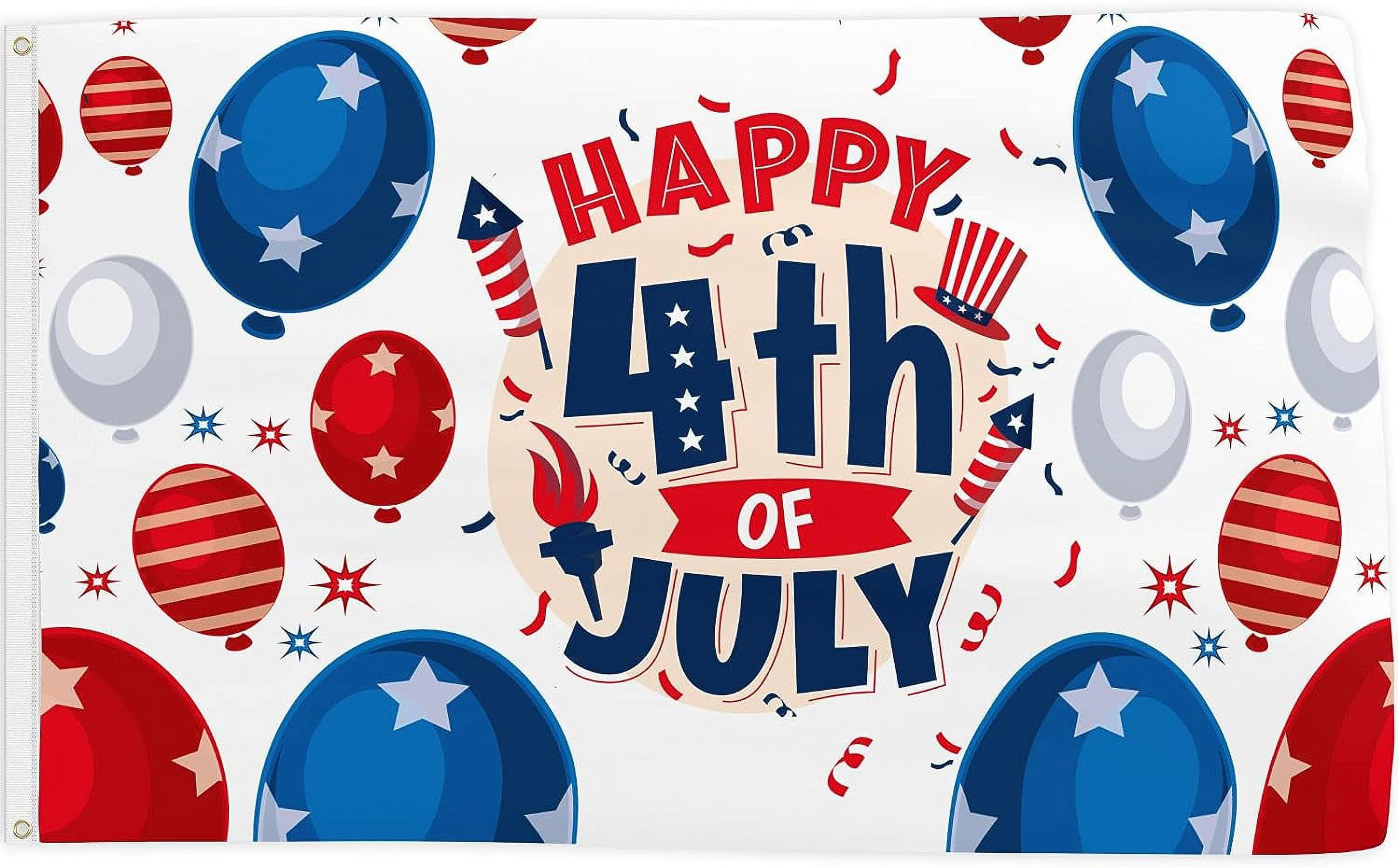 Probsin 4th of July Flag 3x5 Ft Double Printed Independence Day ...