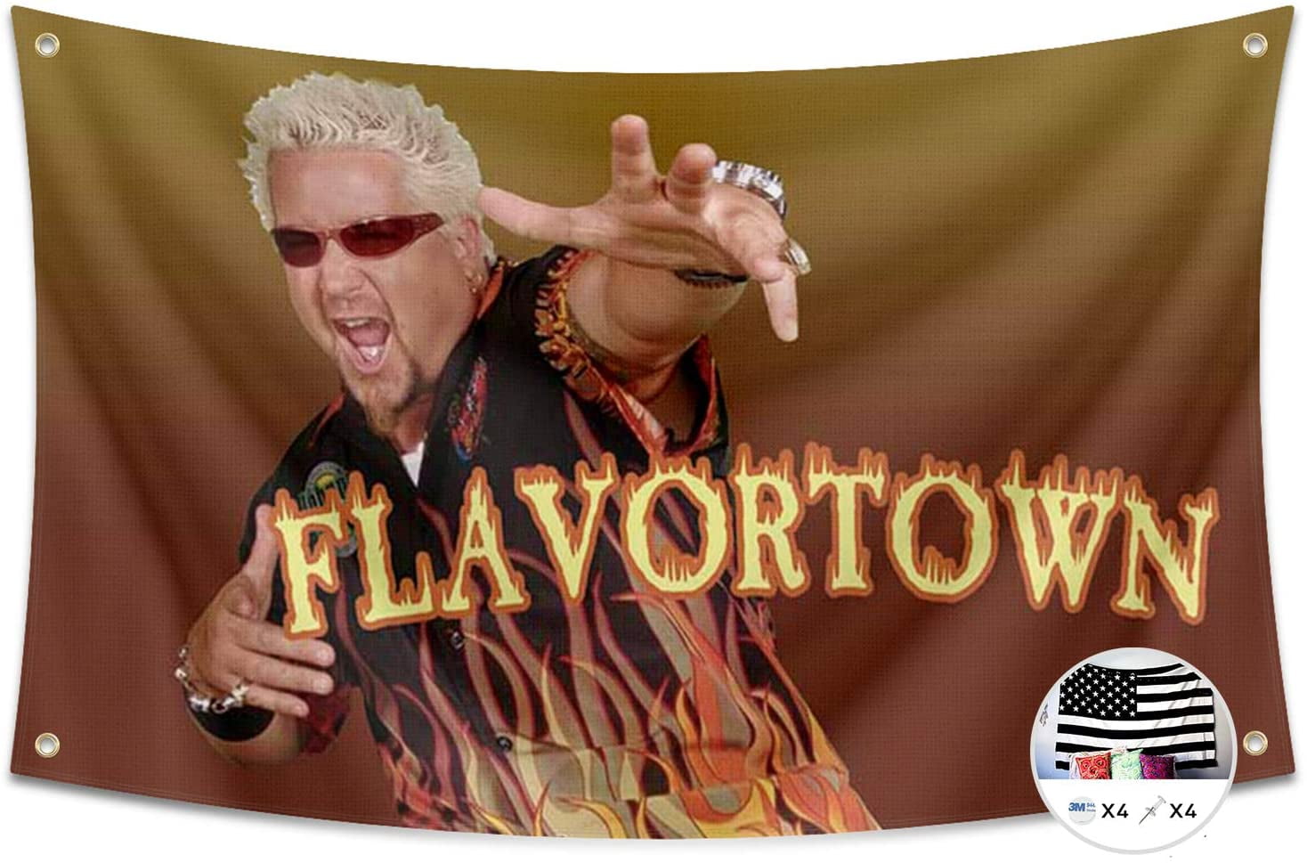 Probsin Flavortown Flag,3x5 Feet Banner,Funny Poster Durable Man Cave ...