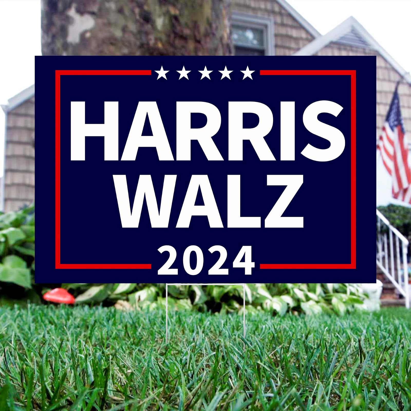 Probsin Harris Walz 2024 DHF10 Yard Sign Double Sided x 24" Signs Voted ...