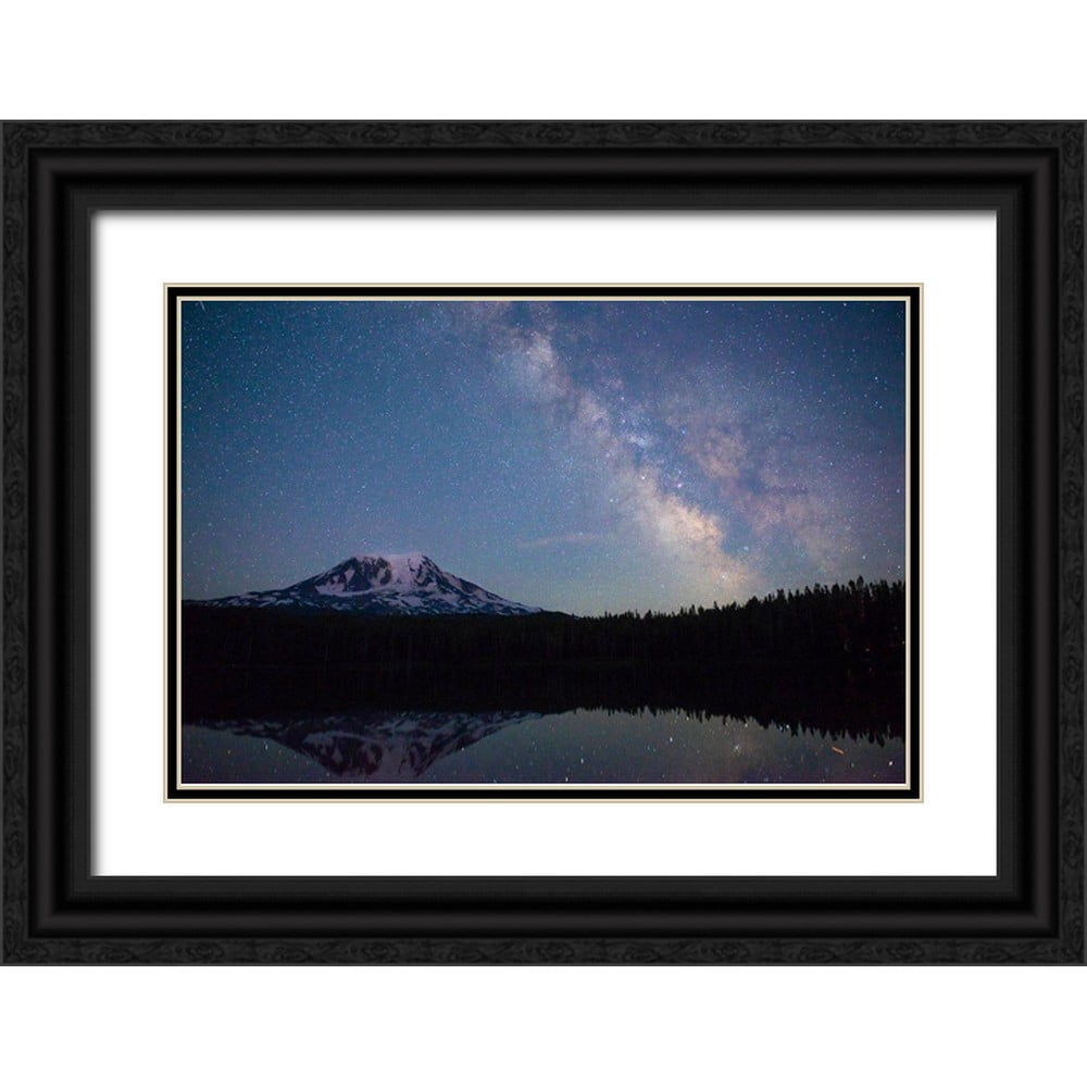 Probst, Greg 32x23 Black Ornate Wood Framed with Double Matting Museum ...