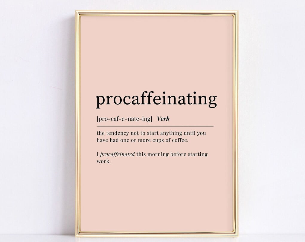 Procaffeinating Coffee Definition,Coffee Bar Accessories,Coffee Bar ...
