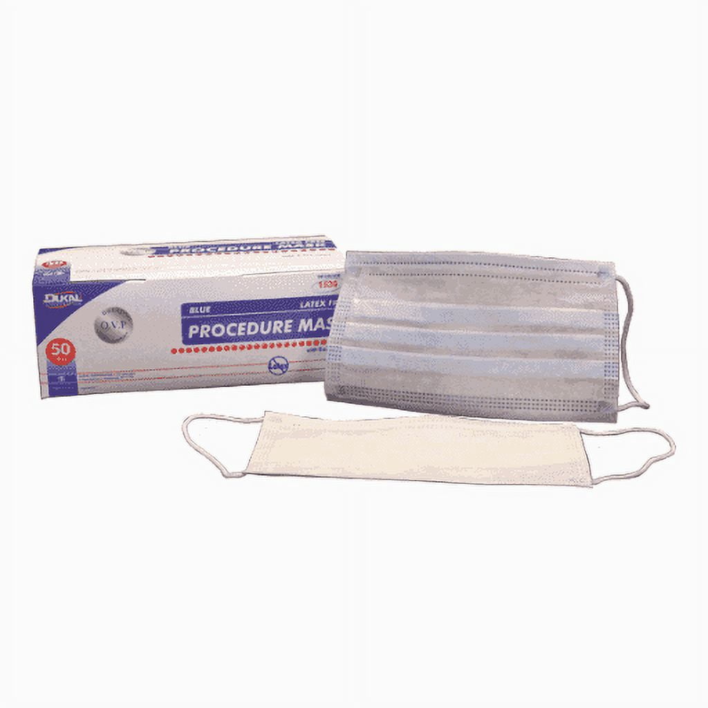 Procedure Mask w/Ear Loop, Blue , 50/Bx Dukal #1530 - Walmart.com
