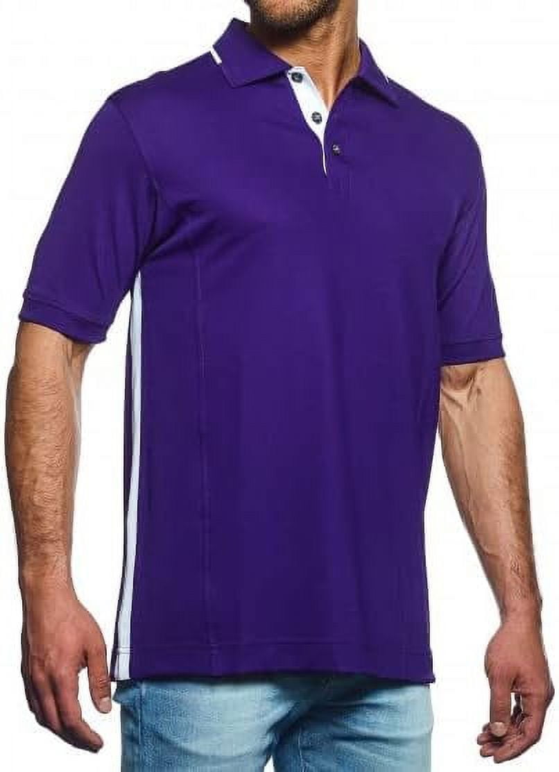 Procelebrity® Mens Polo Vanguard (Medium , Purple & White) - Walmart.com