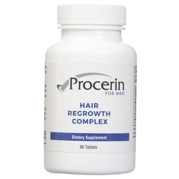 Procerin Natural Hair Regrowth Supplement for Men, 90 Tablets, Thinning ...