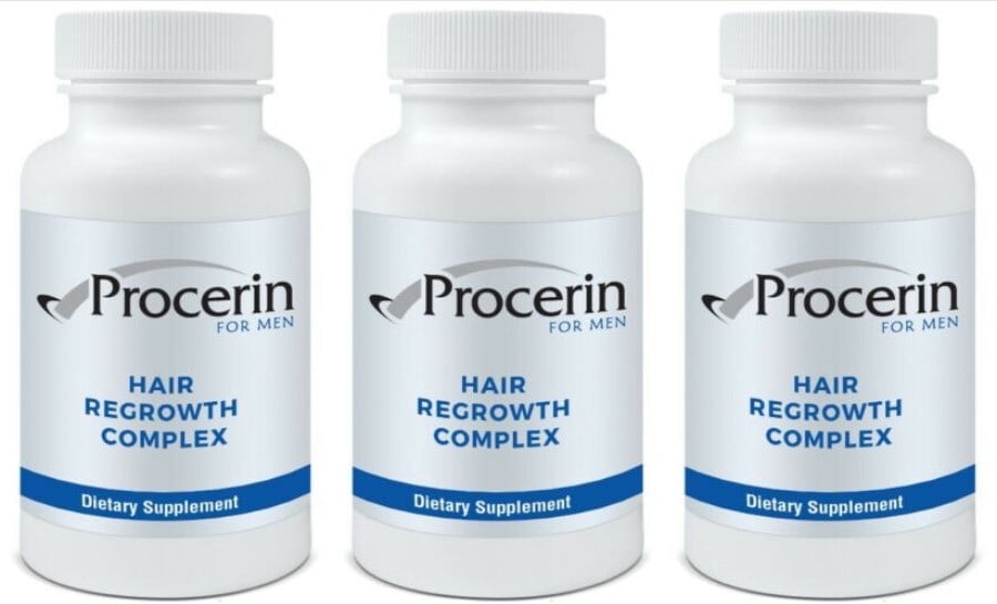 Procerin Hair Regrowth Complex 3 bottles New Formula New Packaging ...