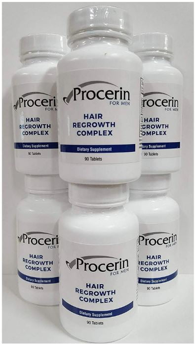 Procerin Tablets Hair Re Growth for Men, 6 - 90 tablet Bottles ...