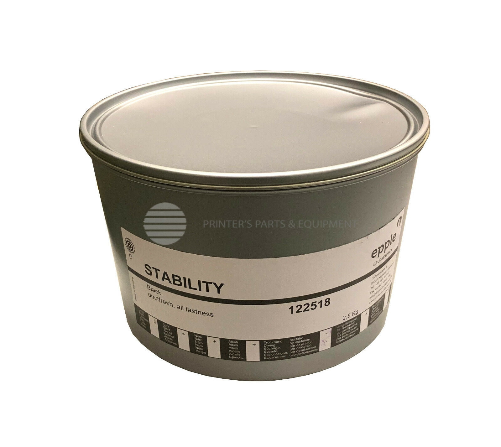Process Ink Stability Black for Offset Printing 5.5 lbs I OIL BASED ...