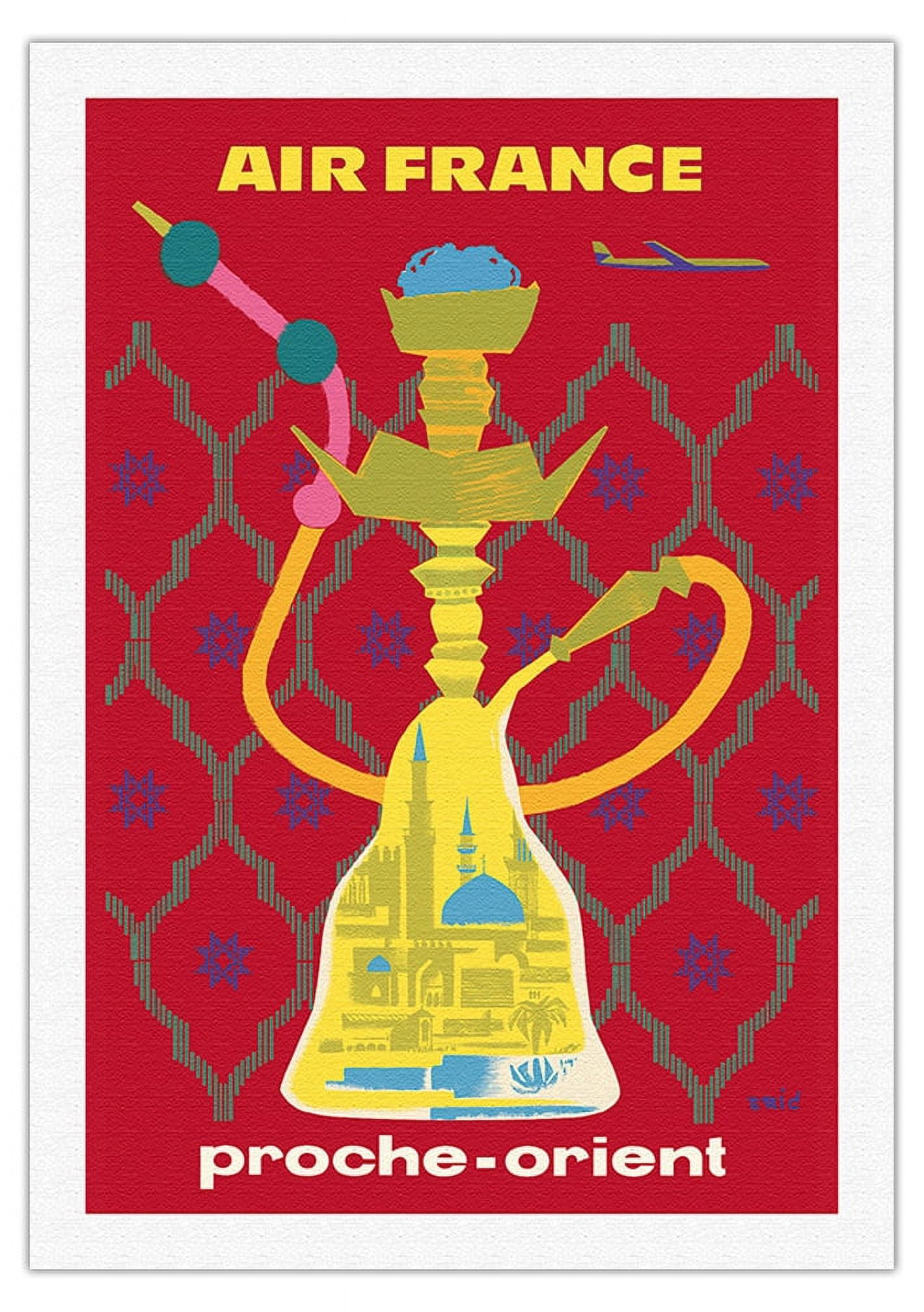 Proche-Orient (Middle East) - Hookah - France - Vintage Airline Travel ...