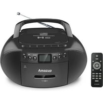 Boombox Cassette CD Player Combo with Bluetooth, AM/FM Radio for Home ...