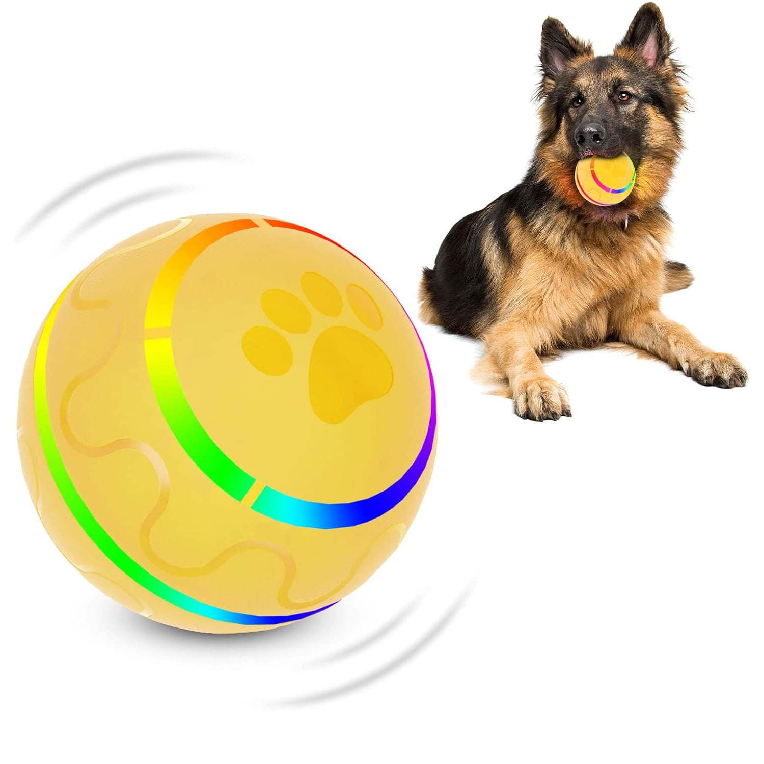 Prociv Interactive Dog Toys Dog Ball, Durable Automatic Rolling Ball ...