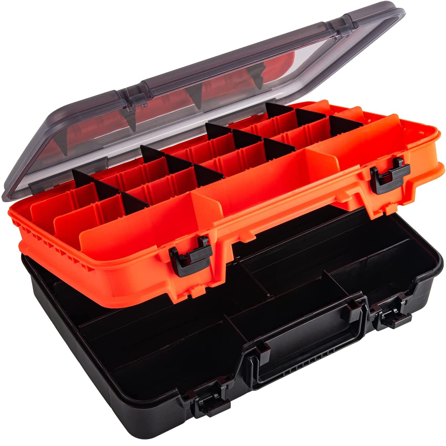 Prociv Large Tackle Box Double Layer Tackle Box Organizer Storage with ...