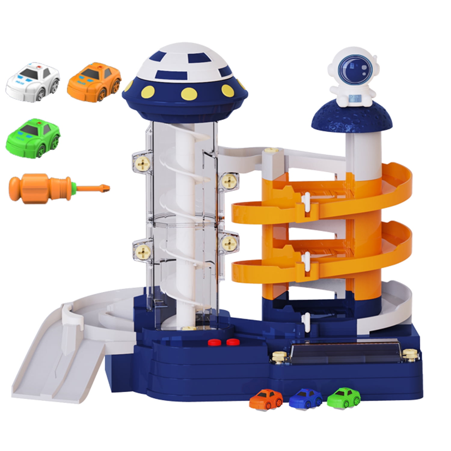 Prociv Parking Building Racing Car Toys, Car Playset Early Education ...
