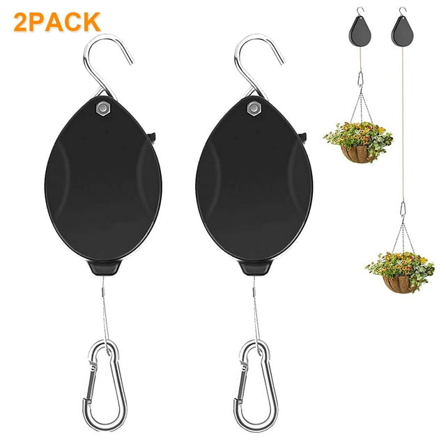 Prociv 3rd Gen Retractable Plant Hanger, Heavy Duty, Auto Lock, for ...