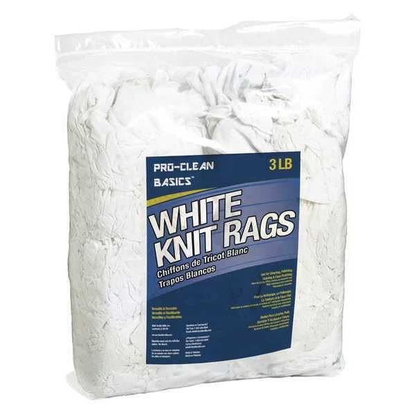 Proclean Basics Cotton T-shirt Cloth Rag 3 lb. Varies Sizes, White ...