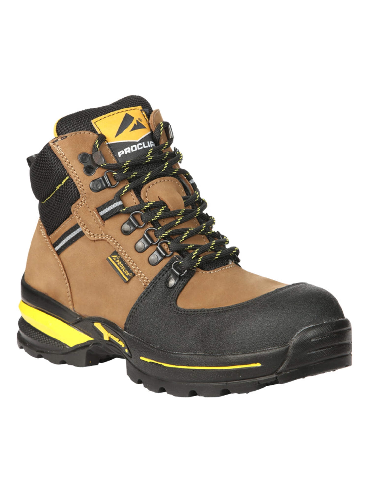 Procliff Men’s Work Shoes with Laces and Toe Cap - Nobuck Maple 45286 ...