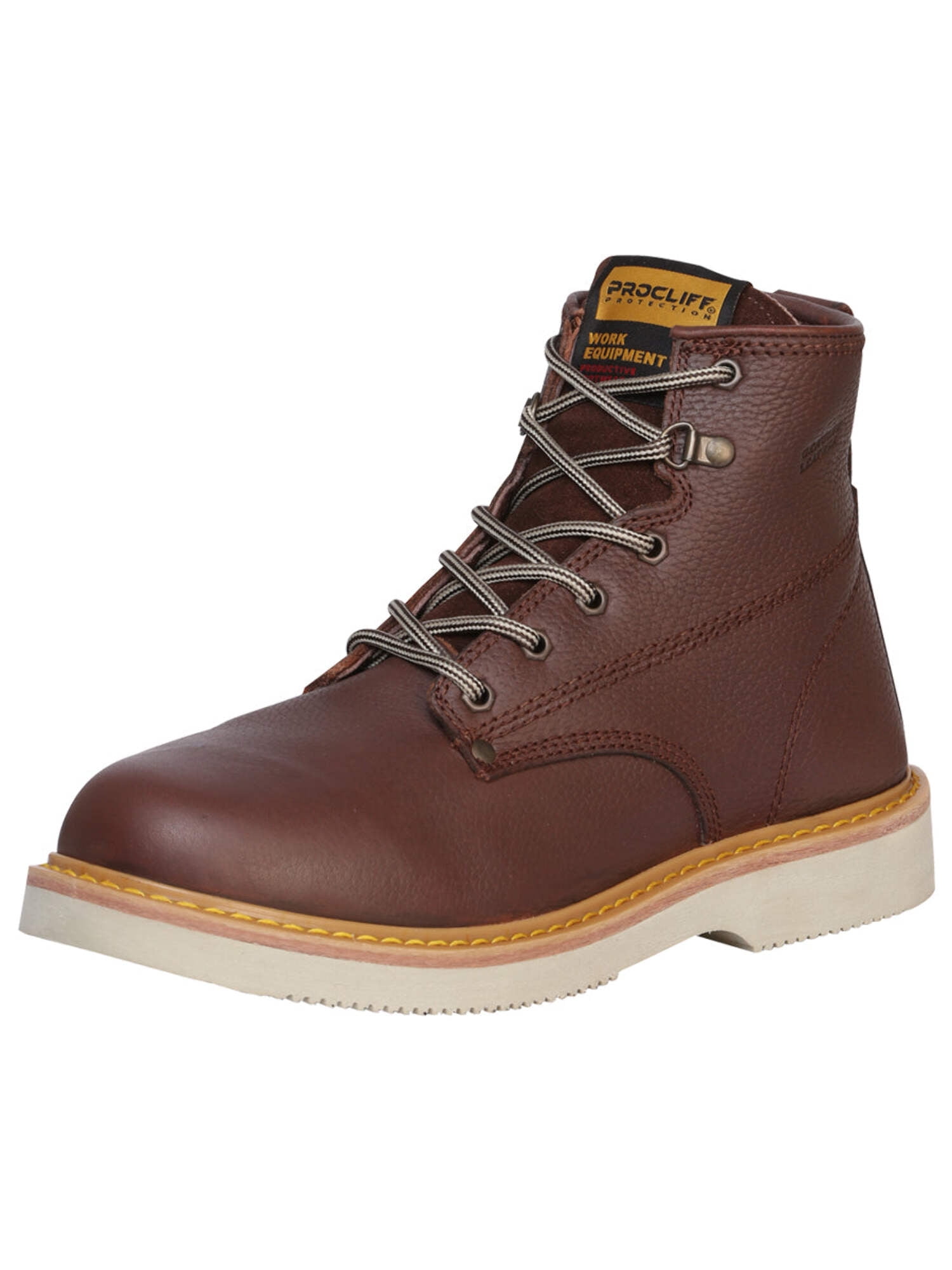Procliff Protection Lace-Up Work Shoe- Walnut 35211 - Walmart.com