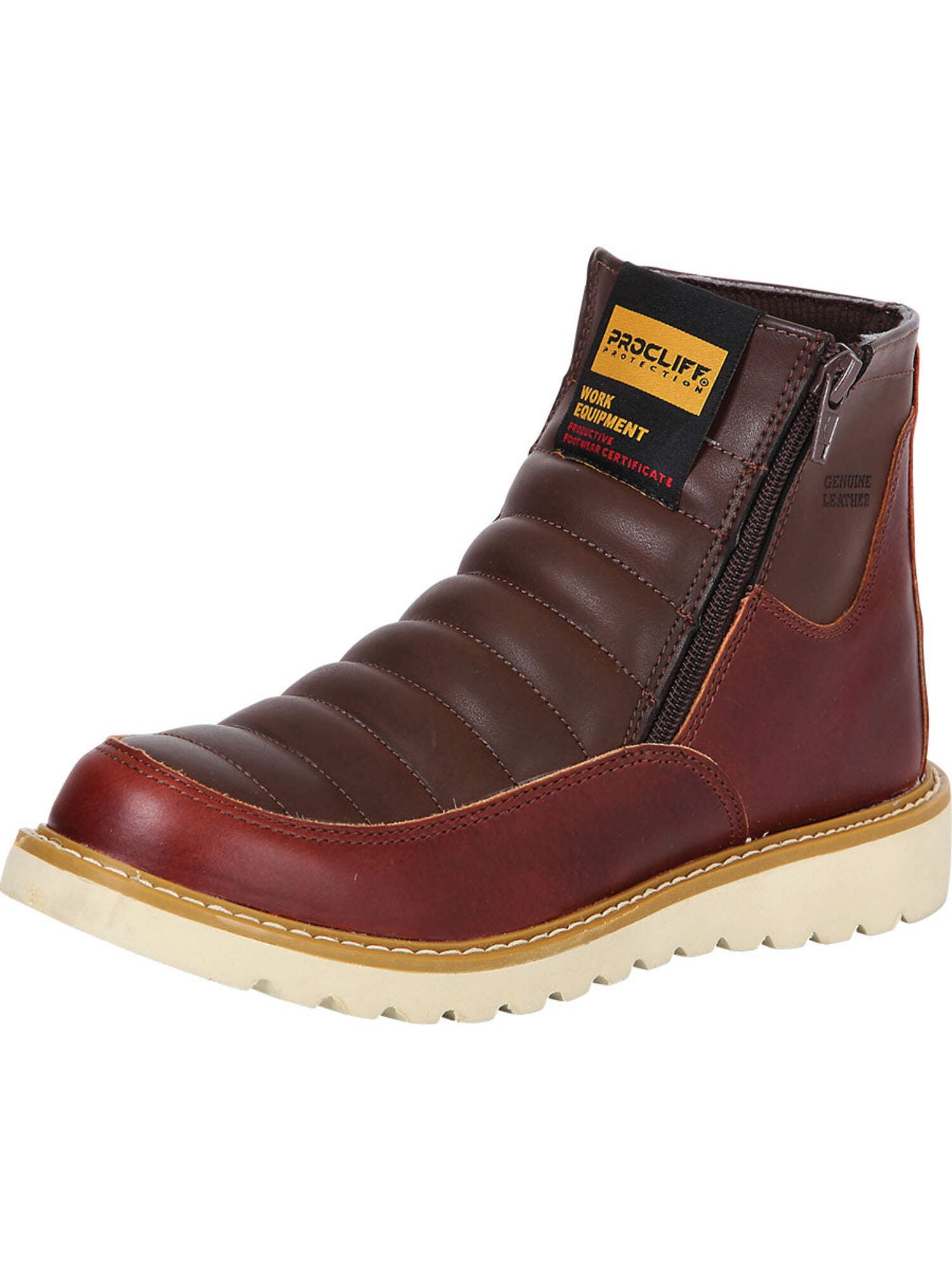 Procliff Pull Up Work Boot- Wine 35205 - Walmart.com