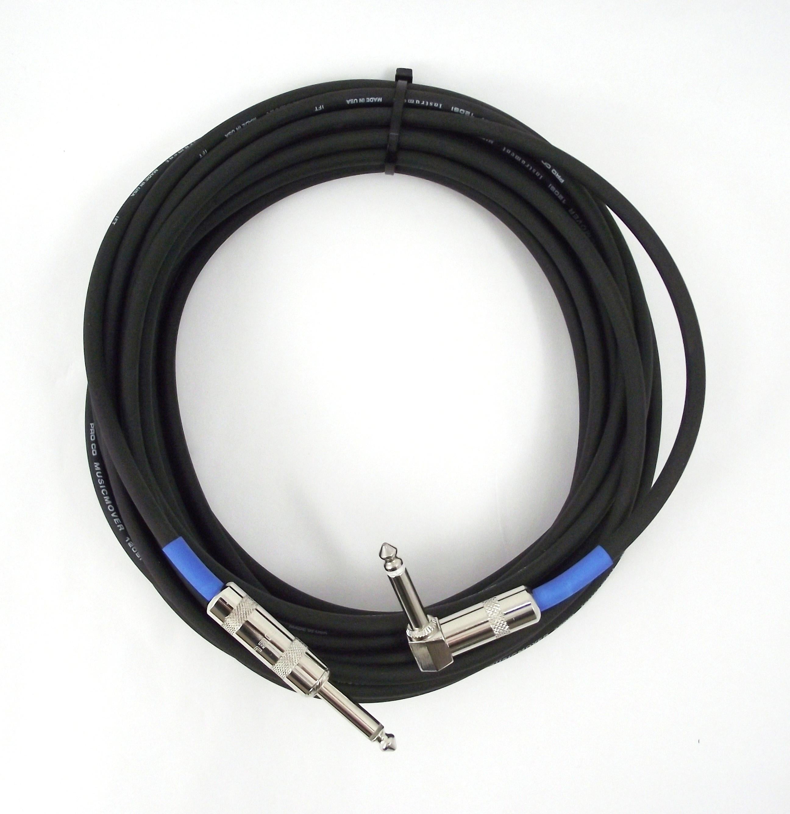 EG Excellines Series Instrument Cable - 1/4" to Right Angle 15ft ...