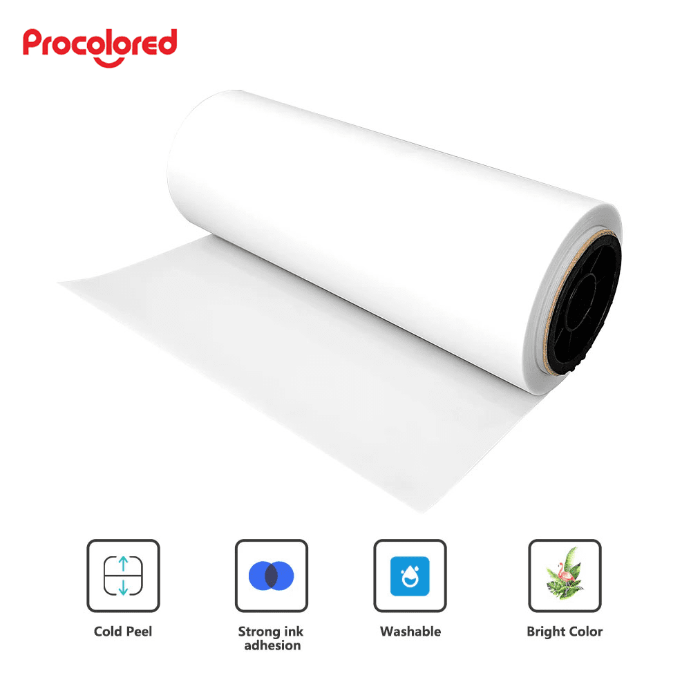 Procolored DTF Roll Film A3 13in * 328ft Transfer Paper for DTF Printing - Walmart.com