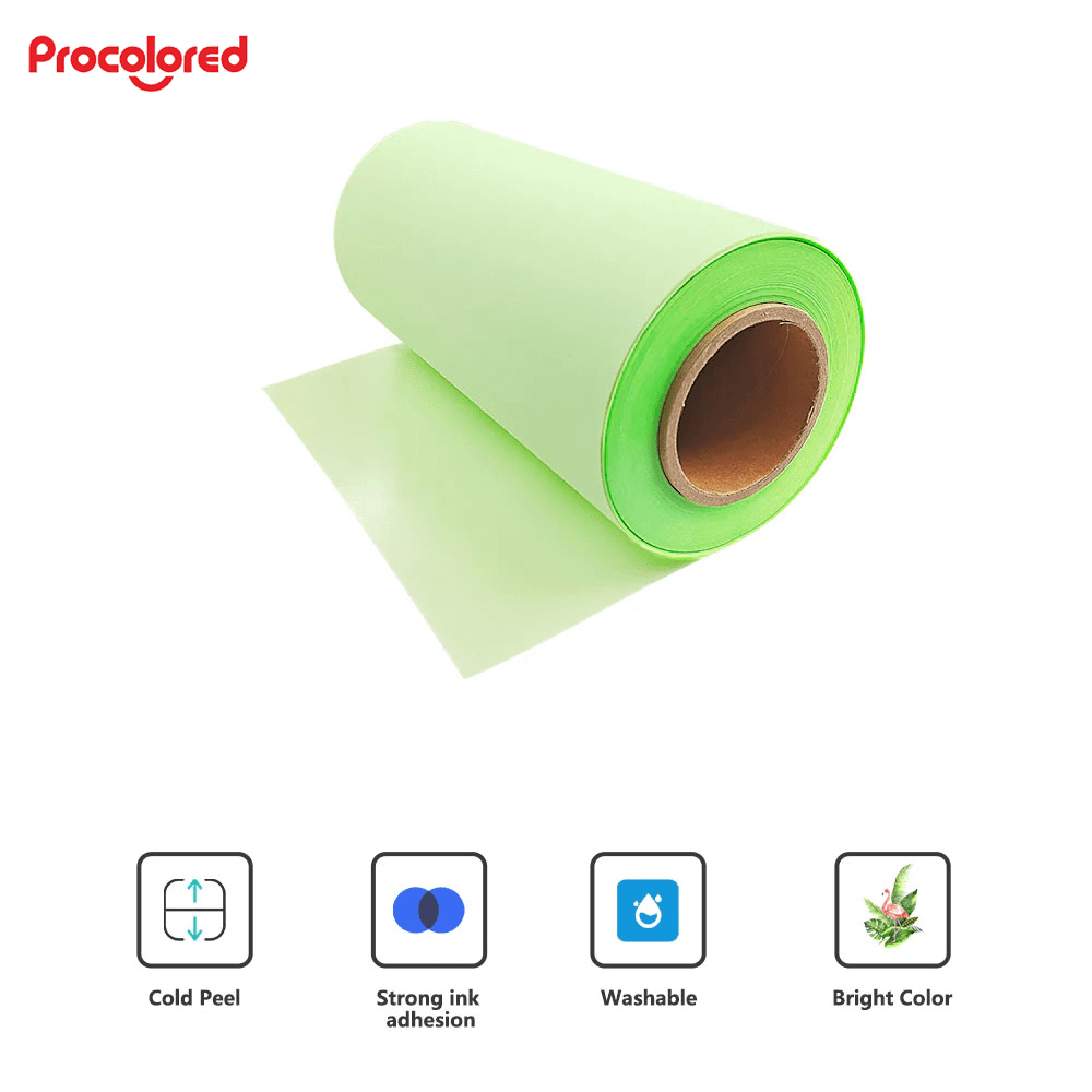 Procolored DTF Luminous Transfer Roll Film 11.8 in * 328 ft—Fit for A3 DTF Printing - Walmart.com
