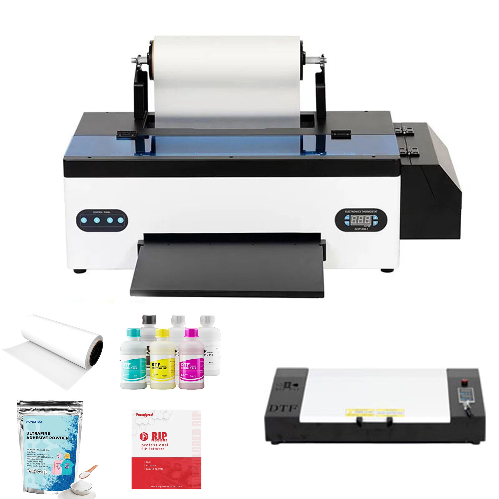Procolored DTF-PRO A3 Direct-to-Film (DTF) Dual Head Industrial-Grade Inkjet Printer - Walmart.com