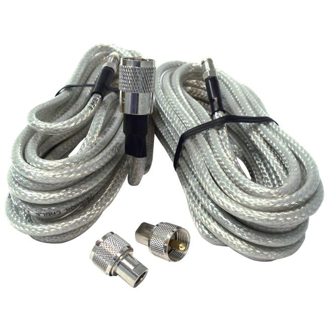 Procomm PR12SD8XN13 12 ft. RG8X Dual Lead Co-Phase Coax Cable with ...