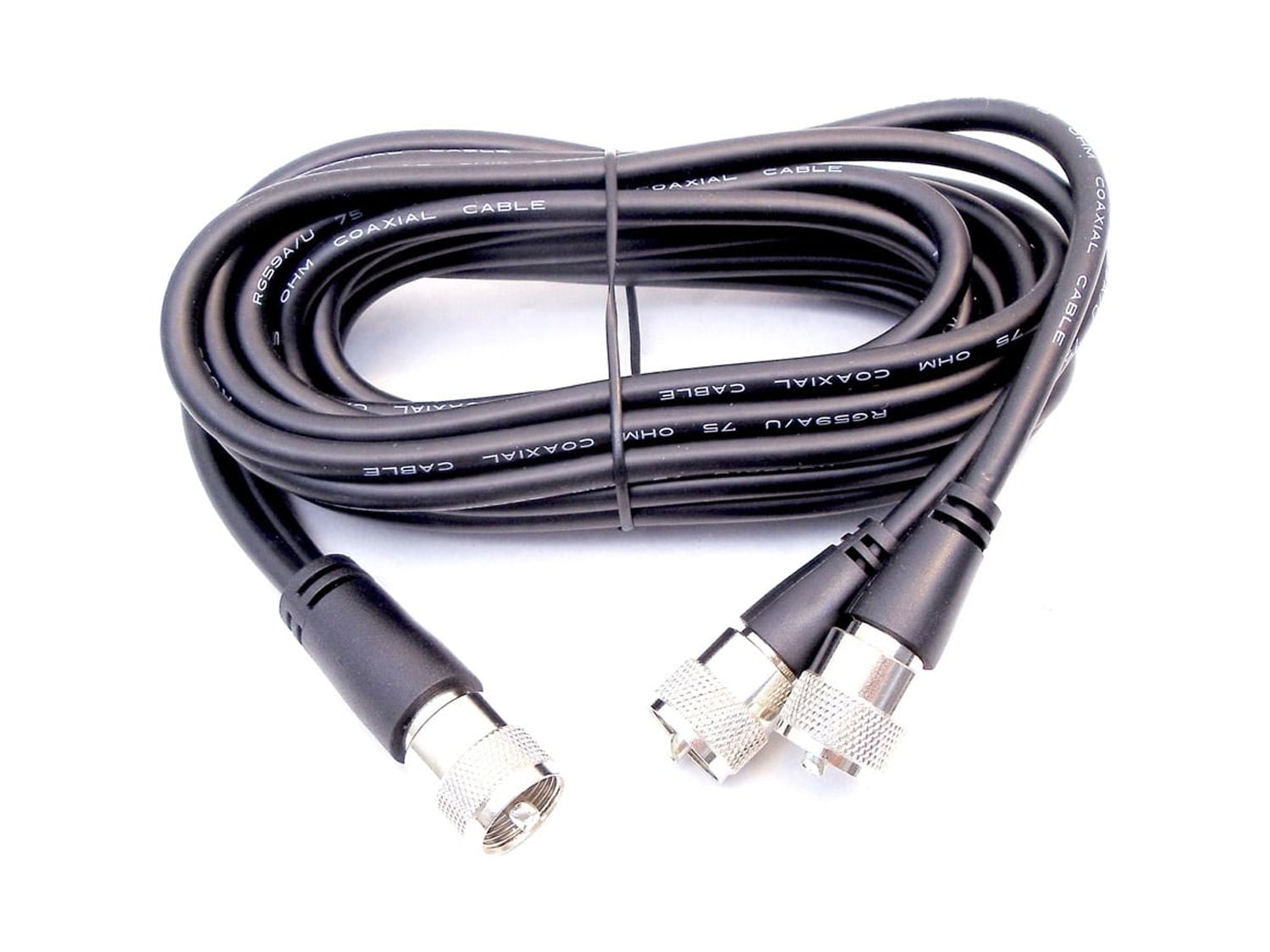 Procomm PPP9 9 ft. Rg59A&U 75 Ohm Co-Phase Coaxial Cable with 3 Molded ...