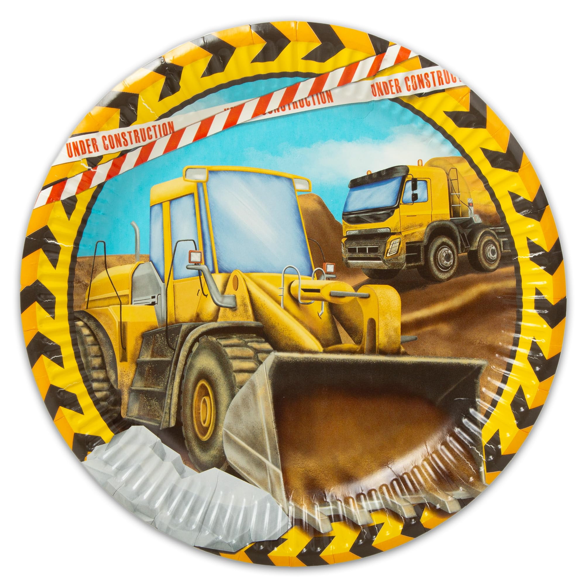 Procos 8 Plates Construction Site Party AFN1Digger - Walmart.com