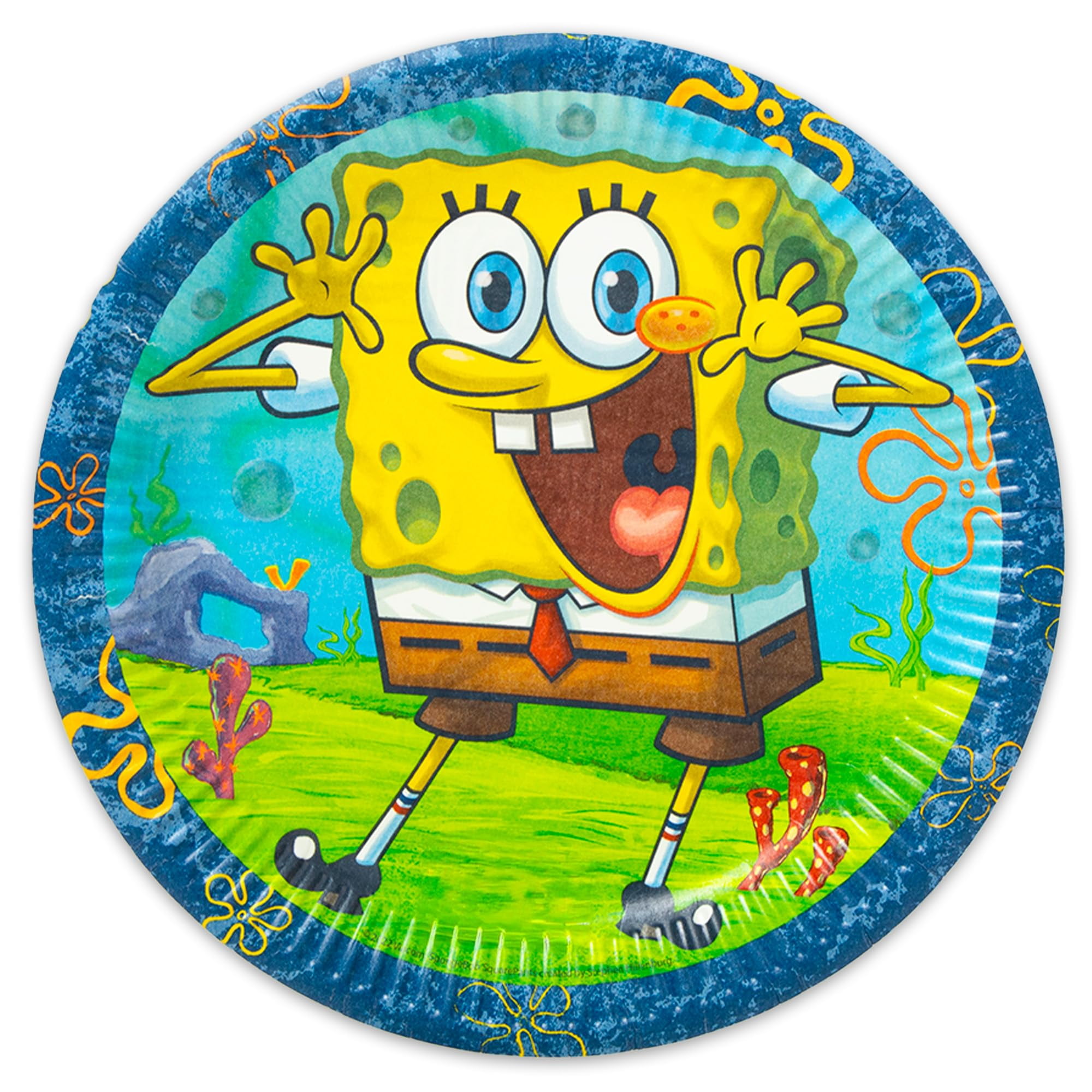 Procos Spongebob Squarepants Paper Plates – 9" FSC-Certified Disposable ...