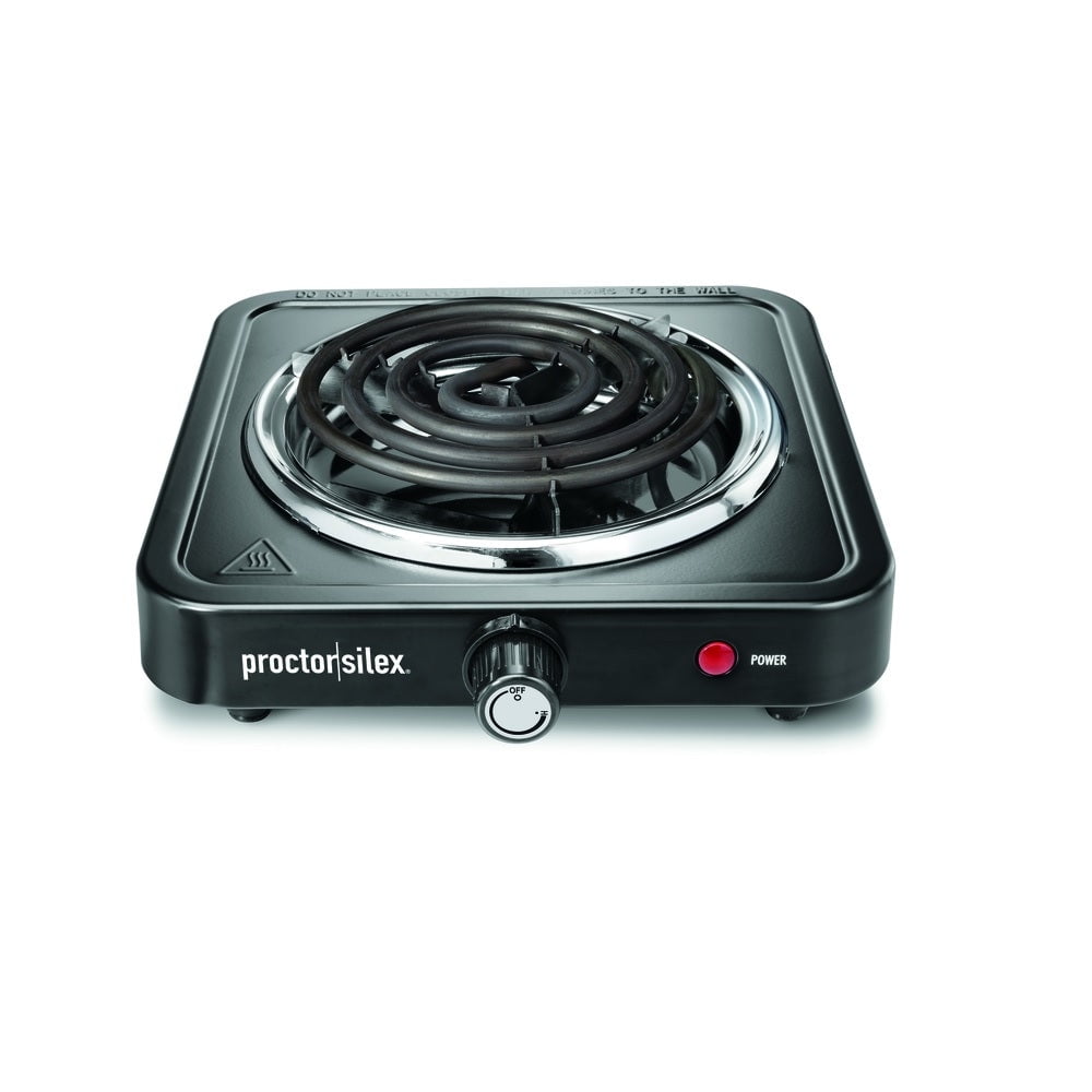 Proctor Silex 34105 Table Top Burner, Black, Each - Walmart.com