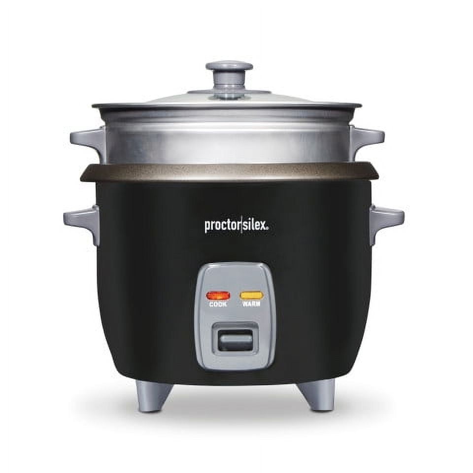 Proctor Silex 6 Cup Rice Cooker and Steamer, Compact, Includes ...