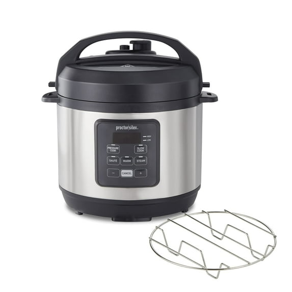 Proctor-Silex Simplicity 4-in-1 Electric Pressure Cooker, 3 Quart Multi ...